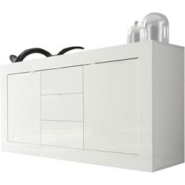 Home Affaire Sideboard &raquo;Basic&laquo; Breite 160 cm, 2 T&uuml;ren 3 Schubk&auml;sten wei&szlig; B/H/T: 160cm x 86cm x 43cm, 3 Stk., 2 Stk.