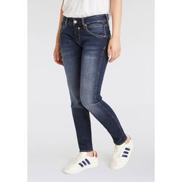 Herrlicher Damen Slim-fit-Jeans &raquo;Touch Slim Denim Stretch&laquo; im Five-Pocket Style blau 30, L&auml;nge 32