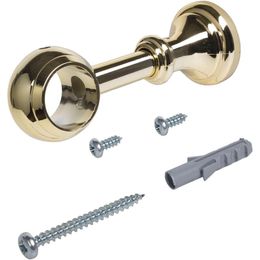 Liedeco Tr&auml;ger &raquo;Th&uuml;ringen&laquo; f&uuml;r Gardinenstangen &Oslash; 28 mm grau L: 12,5cm