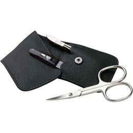 ERBE&reg; Erbe ERBE Manik&uuml;re-Etui &raquo;Siena&laquo; Taschen-Lederetui schwarz 3 Stk.