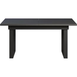 Home Affaire Esstisch &raquo;Valencia&laquo; 1 Stk. tlg. Synchroauszug; Metallkufen, ausziehbar auf 200 cm schwarz B/H/T: 160cm x 76cm x 90cm, Synchronauszug, 