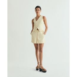 Scalpers Vichy Summer Short ' ' Damen Gr&ouml;&szlig;e 36 gelb / wei&szlig;