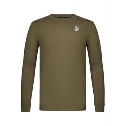 SikSilk T-Shirt Herren Gr&ouml;&szlig;e L oliv / wei&szlig;