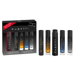 Bugatti Herren Bugatti Duft-Set &raquo;Bugatti DYNAMIC MOVE FOR HIM&laquo; Travel & Discovery Set: 1x EDP Intense 15ml,, 4 1x EDT Amber 15ml. 1x EDT Blue 15ml und