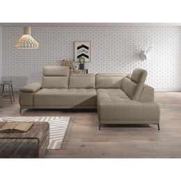 WERK2 Ecksofa &raquo;Focus-L, elektrisch erweiterbare Sitztiefe um ca. 30 cm, L-Form&laquo; Komfort nach Ma&szlig;: Ausziehbare Sitztiefe, verstellbare Kopfteile & F&uuml;&szlig;e