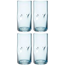 Leonardo Longdrinkglas &raquo;VESUVIO&laquo; 330 ml, 4-teilig blau Glas &Oslash; 7cm x 14cm, 330ml, 4 Stk.