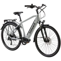 Tretwerk Unisex &raquo;Sonic&laquo; 8 Gang Shimano Acera M3020 SGS Schaltwerk Kettenschaltung Mittelmotor 250 W Pedelec, Elektrofahrrad f&uuml;r Damen u. Herren grau 