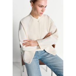Richroyal Damen RICHROYAL Blouson ohne Kapuze Regular fit mit Knopfdetail wei&szlig; XL