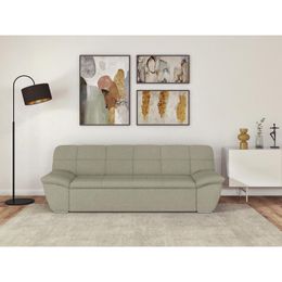 DOMO collection 3-Sitzer &raquo;SPLASH Breite 232 cm, moderne Sitz- und R&uuml;ckensteppung, komfortabel&laquo; flache Armlehnen zum Entspannen braun 100% Polyester B/