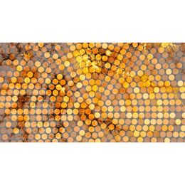 ARCHITECTS PAPER Fototapete &raquo;Atelier 47 Lavillia Orange&laquo; 3D-Optik glatt Vlies, Wand, Schr&auml;ge, Decke bunt Vlies B/L: 5m x 2,7m