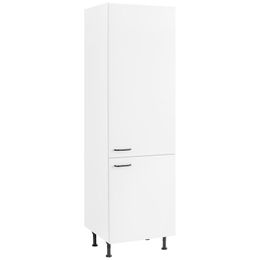 Optifit Hochschrank &raquo;Elga&laquo; mit Soft-Close-Funktion, h&ouml;henverstellbaren F&uuml;&szlig;en, Breite 60 cm wei&szlig; Holzwerkstoff wei&szlig;, B/H/T: 60cm x 211,8cm x 58,4cm, 