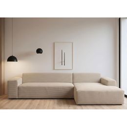 WERK2 Ecksofa &raquo;Zeus-XL, B/T: 311/210 cm, Mega-Sofa mit gro&szlig;er Sitztiefe, modern&laquo; Curvy Trend Garnitur mit urbaner Optik, bequem, Big-Sofa, L-Form 