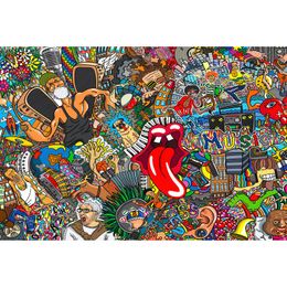 ARCHITECTS PAPER Fototapete &raquo;Grafity&laquo; Vlies, Wand, Schr&auml;ge bunt Vlies B/L: 4m x 2,7m