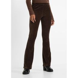 bonprix Damen bonprix Leggings mit Elasthan-Anteil, Skinny Fit, mit bequemem Gummibund braun 32/34 (XS), N-Gr
