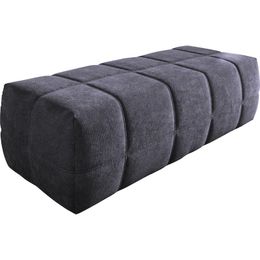 DOMO collection Hocker &raquo;BRANDON, komfortabel&laquo; gro&szlig;e Ausf&uuml;hrung passend zu "Brandon", auch in Cord blau Kunstleder SOFTLUX ;Luxus-Microfaser in 