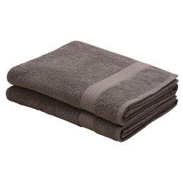 OTTO home Strandt&uuml;cher &raquo;Juna, 2 Strandt&uuml;cher 100x180, 100% Baumwolle, Set und als Serie&laquo; Handtuch-Set, mit Bord&uuml;re, Handt&uuml;cher in Uni-Farben, weich 
