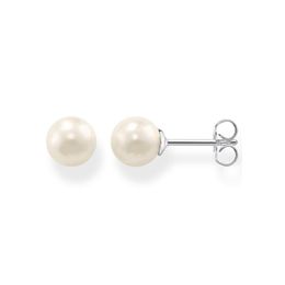 Thomas Sabo Damen Thomas Sabo Perlenohrringe &raquo;Perlenohrstecker Klein&laquo; mit S&uuml;&szlig;wasserzuchtperle bunt 7mm, Perlen Silber 925 (recycelt)