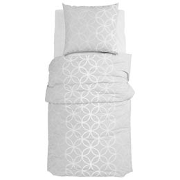 Grund Bettw&auml;sche &raquo;Aluna Bettw&auml;sche&laquo; 2 tlg. Aus 100% Baumwollsatin gefertigt Satin, Obermaterial: 100% Baumwolle B/L: 155cm x 220cm, 1 Stk., 1 Stk., Satin, B