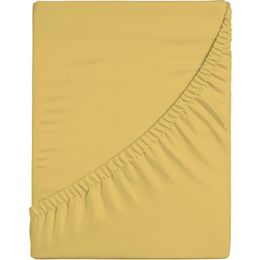 bellana Spannbettlaken &raquo;bellana premiumstretch&laquo; super elastisch gelb Jersey-Elasthan, Obermaterial: 95% Baumwolle, 5% Elasthan 1 Stk., Jersey-Elasthan