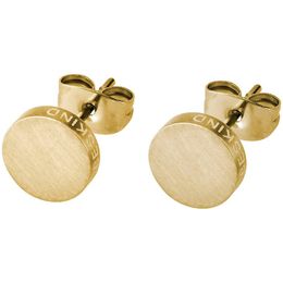 Liebeskind Berlin Damen Paar Ohrstecker &raquo;Schmuck Geschenk Edelstahl Ohrringe Kreis&laquo; gold 7mm, Edelstahl