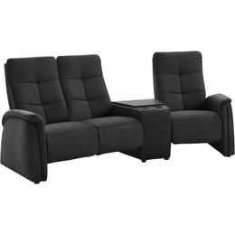 exxpo - sofa fashion 3-Sitzer &raquo;Tivoli, Kinosofa mit Relaxfunktion, mit Ablagetisch und Stauraum&laquo; bequem und komfortabel, hohe R&uuml;ckenlehne grau B/H/T: 