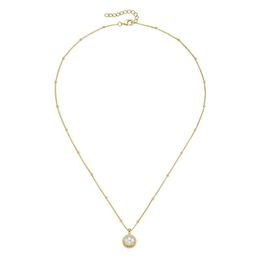 Firetti Damen Kette mit Anh&auml;nger &raquo;Schmuck Geschenk Silber 925 Halsschmuck Panzerkette Kugeln Kordeloptik&laquo; mit Muschelperle Perlen Silber 925 (