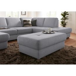 Sit & More sit&more Hocker &raquo;Santorini&laquo; grau Luxus-Microfaser (90% Polyester, 10% Polyamid);Struktur (100% Polyester);Luxus-Microfaser ALTARA NUBUCK (100% 