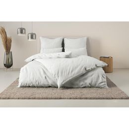 OTTO home Bettw&auml;sche &raquo;Luisa&laquo; 2 Stk. 4 Qualit&auml;ten f&uuml;r dein perfektes Schlafgef&uuml;hl (von Komfort bis Premium) wei&szlig; Perkal, Obermaterial: 100% Baumwolle B
