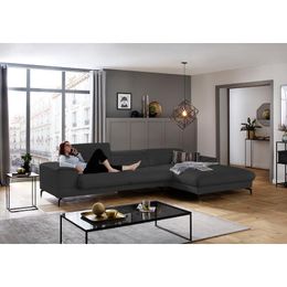 W.Schillig Ecksofa &raquo;piedroo, Designsofa mit tollem Sitzkomfort, bequem, L-Form&laquo; Kopfteilverstellung, wahlweise mit Sitztiefenverstellung, Breite 343cm