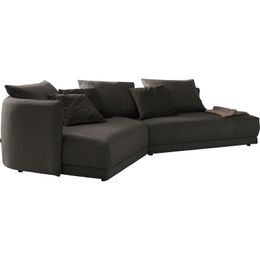 designwerk Ecksofa &raquo;New York L-Form, anmutendes Designsofa&laquo; mit moderner R&ung im R&uuml;cken gr&uuml;n 100% Polyester B/H/T: 333cm x 179cm, Flachgewebe, 