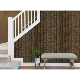 A.S. Cr&eacute;ation Vliestapete &raquo;Attractive 3 Bamboo Garden&laquo; asiatisch botanisch aufgesch&auml;umt Metallic, gl&auml;nzend, strukturiertes Muster Vlies B/L: 0,53m x 10,05m, Rollen: