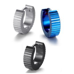 Firetti Damen Creolen-Set &raquo;Multipack Schmuck Geschenk Ohrschmuck Creolenset&laquo; blau 13mm, Edelstahl