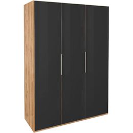 wimex Kleiderschrank &raquo;Level by fresh to go&laquo; T&uuml;ren vollfl&auml;chig mit farbigem Glas grau B/H/T: 150cm x 236cm x 58cm, T&uuml;ren: 3 Stk.