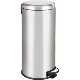Wenko Kosmetikeimer &raquo;Leman&laquo; 30 Liter Fassungsverm&ouml;gen silber Edelstahl B/H/T: 30,5cm x 64cm x 37,5cm, 30 l