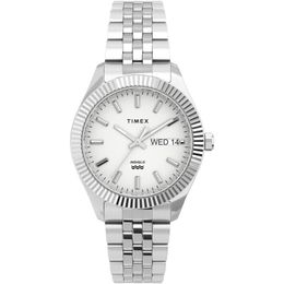 Timex Herren Quarzuhr &raquo;LEGACY&laquo; Armbanduhr, Herrenuhr, Damenuhr, unisex, Datum, Leuchtzeiger silber Einheitsgr&ouml;&szlig;e