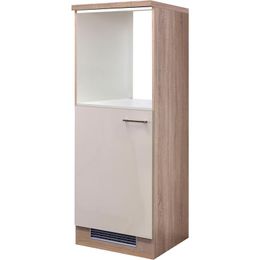 Flex-Well Backofen/K&uuml;hlumbauschrank &raquo;Nepal&laquo; (B x H x T) 60 x 169 x 60 cm braun Holzwerkstoff Sonoma Eiche, B/H/T: 60cm x 170cm x 60cm, T&uuml;ren: 1 Stk.