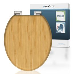 Sch&uuml;tte WC-Sitz &raquo;Bambus&laquo; 1 Stk. tlg. bruchsicher und kratzfest, Absenkautomatik, Standardma&szlig; braun Holzwerkstoff Einheitsgr&ouml;&szlig;e