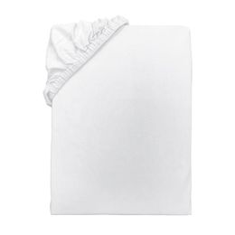 Tom Tailor HOME Spannbettlaken wei&szlig; Jersey, Obermaterial: 100% Baumwolle B/L: 200cm, 1 Stk., Jersey, 140-160x200 20cm