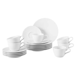 Seltmann Weiden Kaffeeservice &raquo;Geschirr-Set, Service Life&laquo; Teller-Set, Tassen, wei&szlig;, Made in Germany, 18 Teile, f&uuml;r 6 Personen wei&szlig; Porzellan 18 Stk.
