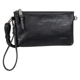 Gabor Damen Abendtasche &raquo;Emmy&laquo; aus weichem Lederimitat als praktisch l&auml;ssige "Bag in Bag" tragbar schwarz B/H/T: 22,5cm x 13,5cm x 4,5cm