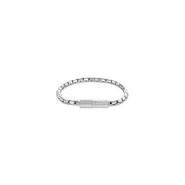 Calvin Klein Herren Armband &raquo;CONTOURED BARREL&laquo; silber 19,5cm, Edelstahl