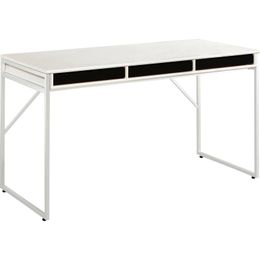 Schreibtisch &raquo;Mistral B&uuml;rotisch, Arbeitstisch, Tisch, Computertisch&laquo; mit Gestell, B: 137,4 cm, Designm&ouml;bel schwarz B/H/T: 137,4cm x 75cm x 60cm