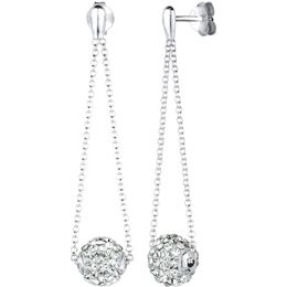 Elli Damen Paar Ohrh&auml;nger &raquo;Schmuck Geschenk Silber 925 Ohrringe&laquo; mit Glasstein silber Silber 925 (Sterlingsilber)