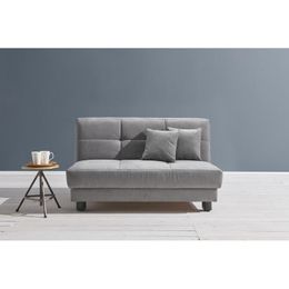 ell+ell ell + ell Schlafsofa &raquo;Tilda&laquo; Breite 125 cm, inkl. 2 Zierkissen grau 100% Polyester B/H/T: 125cm x 90cm x 100cm, Flachgewebe, Kaltschaum, ohne 