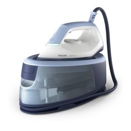 Philips Dampfb&uuml;gelstation &raquo;PerfectCare 3000 Series PSG3000/20, hellblau/dunkelblau/wei&szlig;&laquo; 1.400 ml Wassertank 2.400 Watt, Vertikaldampf, Keramik-B&uuml;gelsohle, 