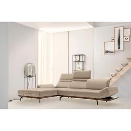Creation BY ROLF BENZ Ecksofa &raquo;CR.420, Designecksofa, bequem, verstellbare R&uuml;ckenlehne, L-Form&laquo; in 2 Qualit&auml;ten, Holzrahmen in Eiche Natur oder 