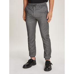 Calvin Klein Herren Relaxhose &raquo;WOOL-BLEND-STRETCH S&P JOGGER&laquo; mit Kordelzug schwarz-wei&szlig; 30, L&auml;nge 32