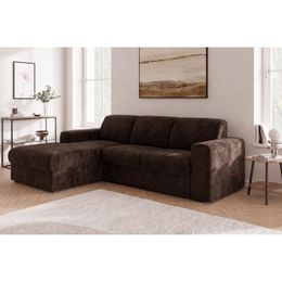 OTTO home Ecksofa &raquo;BORNHOLM 2.0 L-Form, Breite 220 cm, Verl&auml;ssliche Qualit&auml;t, Chenille&laquo; Recamiere links/rechts bestellbar, Bezug - Chenille oder 