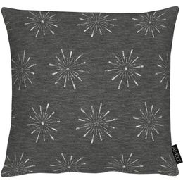 Apelt Dekokissen &raquo;6302&laquo; silber Obermaterial: 65% Polyester, 30% Viskose, 5% Polyacryl B/L: 40cm x 40cm, 1 Stk.