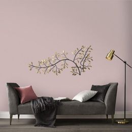 Art for the home Wandbild &raquo;Branch&laquo; Natur Zen 1 Stk. tlg. ration Metal Kunst Gold Zweig 1,08m x 49 cm gold Metall B/H/T: 108cm x 49cm x 2cm, Metal Art 